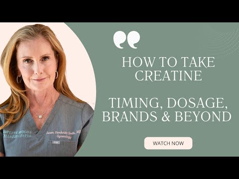 #shortvideo How To Take Creatine - Timing, Dosage and Brands| Dr. Susan #creatine #supplements