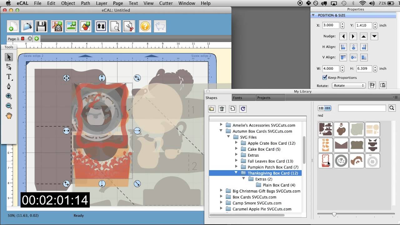 SVGCuts.com Workflow - Comparing eCAL, Silhouette Studio DE and Cricut ...