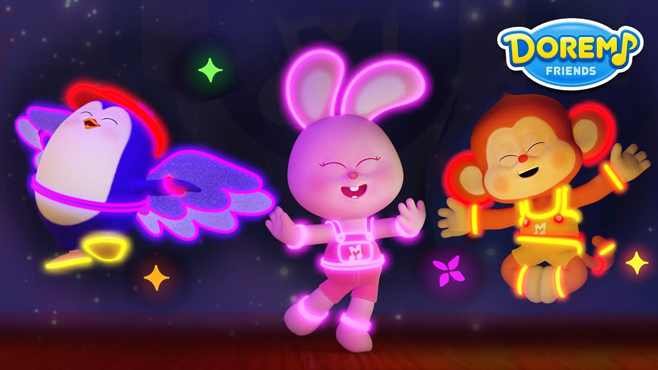 Let's Dance with Friends│30 Min│Dance Party Song│Doremi Friends ...