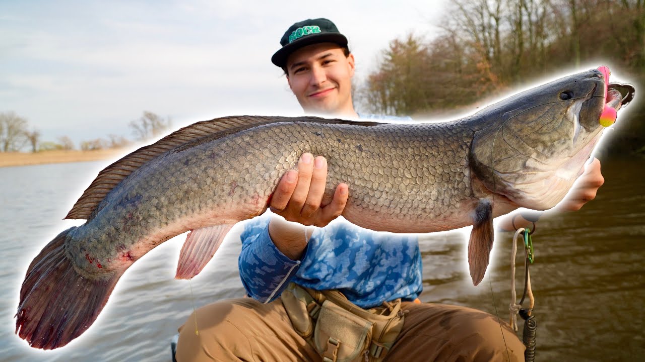 PREHISTORIC MONSTER (STATE RECORD FISH??) - YouTube