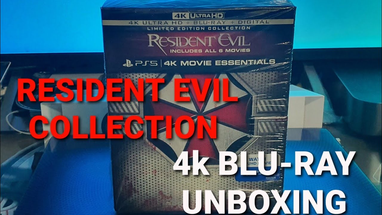 RESIDENT EVIL COLLECTION 4K ULTRA HD BLU-RAY UNBOXING + MENUS - YouTube