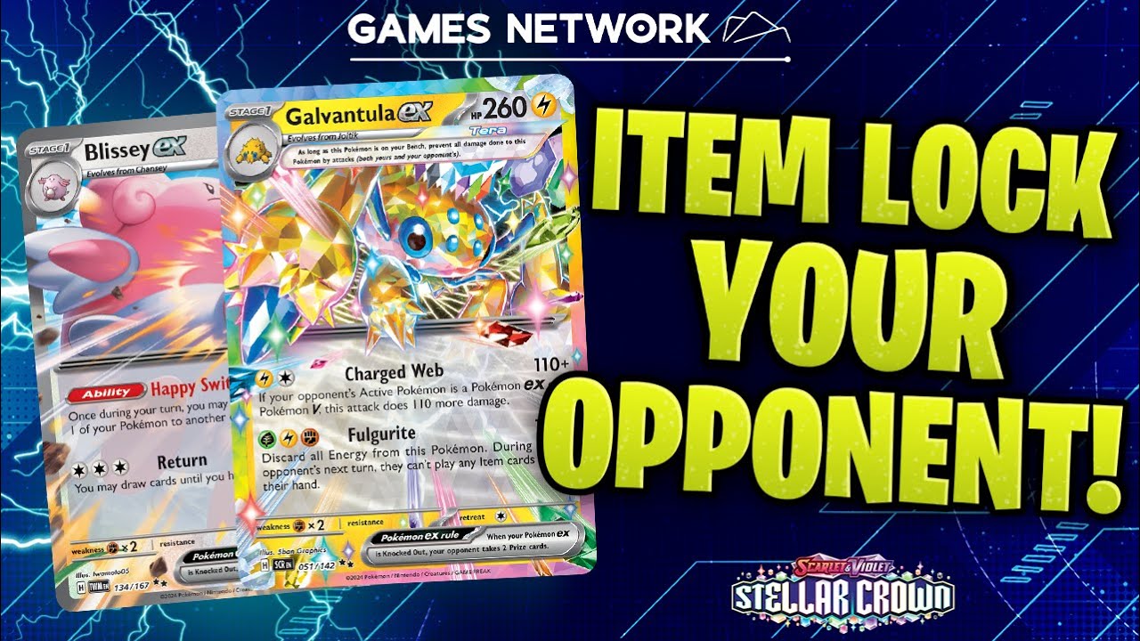 Item Lock Your opponent! - Galvantula ex Deck Profile (Stellar Crown) 🕷 ...