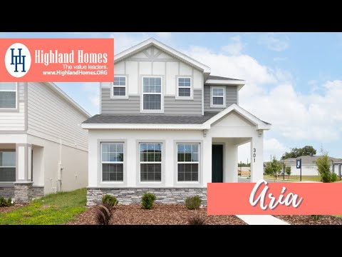 Aria home plan by Highland Homes - Florida New Homes for Sale - YouTube