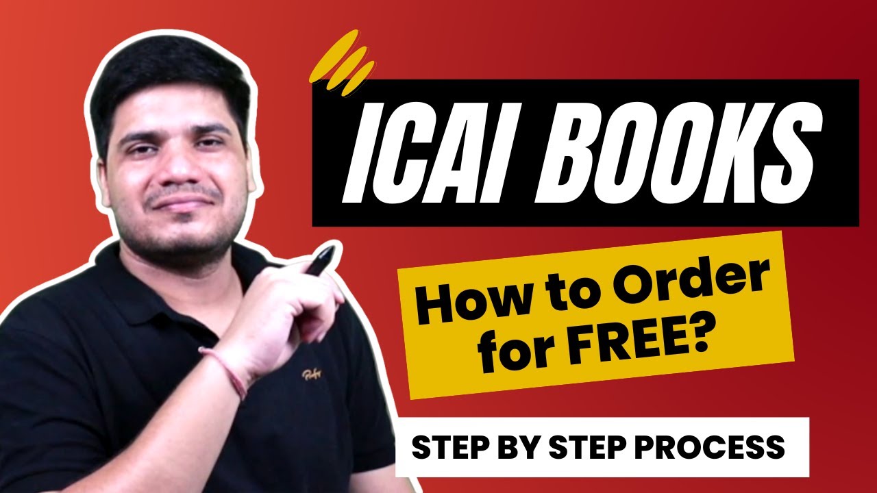 How to Order ICAI Books for FREE? Step-By-Step Guide @KumarRavindraOjha ...