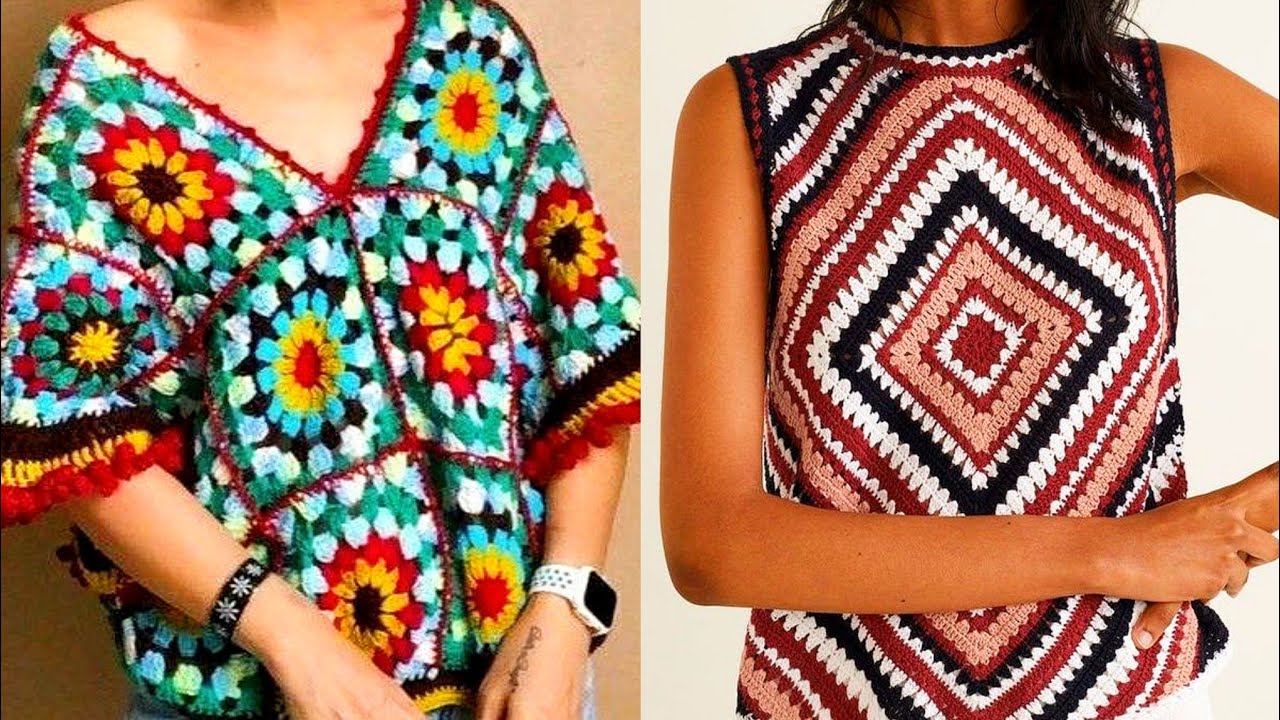 Best crochet designs ideas//Hand-knitted crochet sweater designs - YouTube