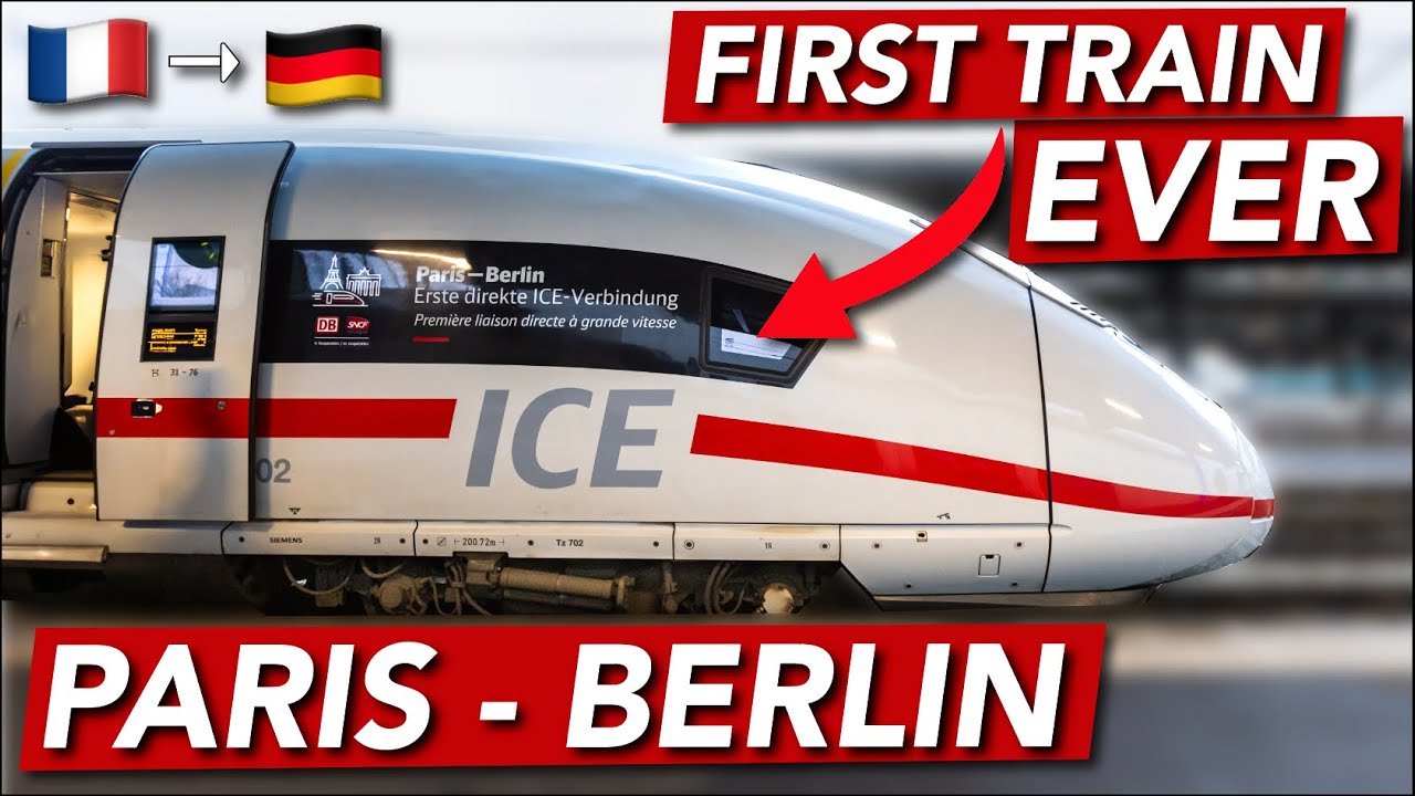 Paris to Berlin in 8 Hours at 320 km/h on the New ICE First Class - YouTube