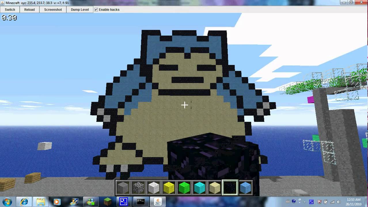 Snorlax On Minecraft - YouTube