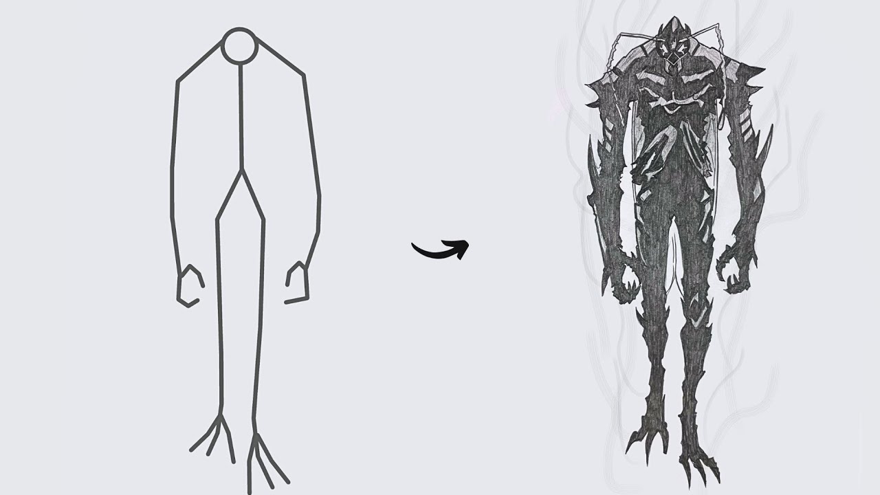 How to draw Beru Full Body out of Stick Man | Easy Step by Step | Solo ...