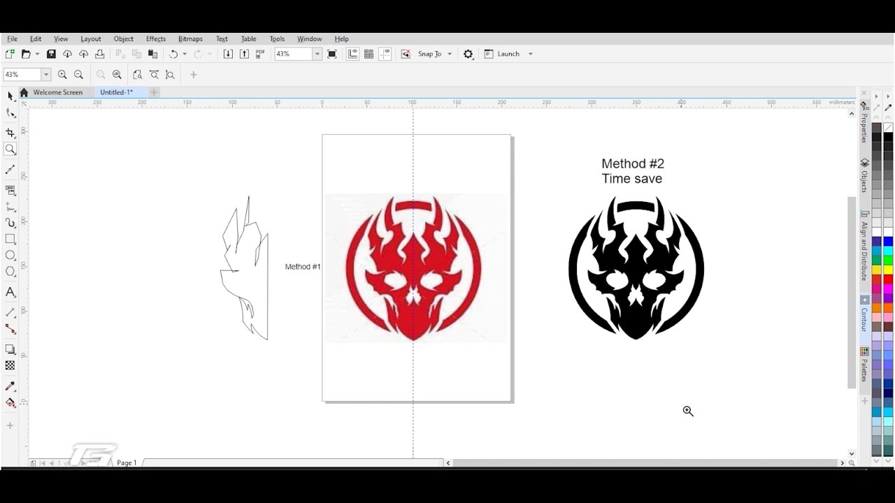 (Tutorial) CorelDRAW Bezier tool Drawing Easy Way - YouTube