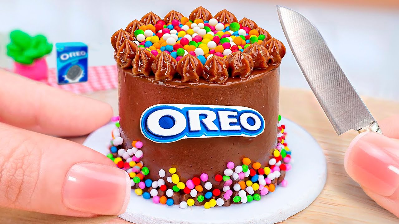 🍫 Oreo Chocolate Cake Recipe 🎂 Yummy Miniature AMAZING Chocolate Cake ...