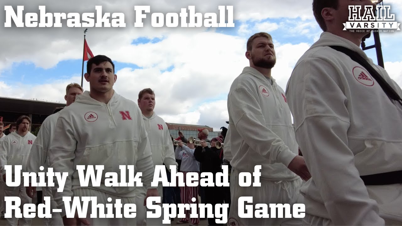 Nebraska Football: Unity Walk Ahead of Red-White Spring Game - YouTube