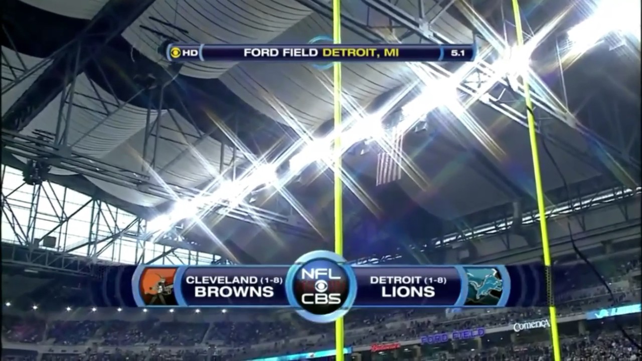 NFL on CBS intro 2009 CLE@DET - YouTube