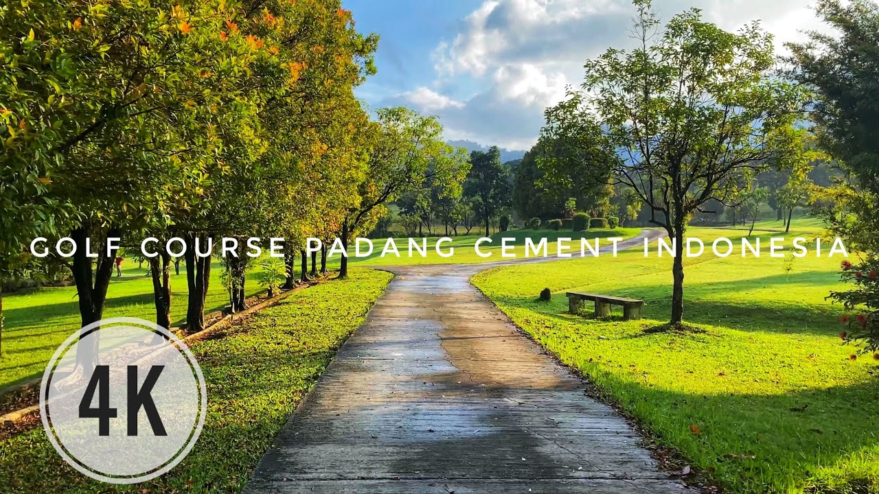 Morning walk on the biggest golf course in padang city | Suasana Pagi ...