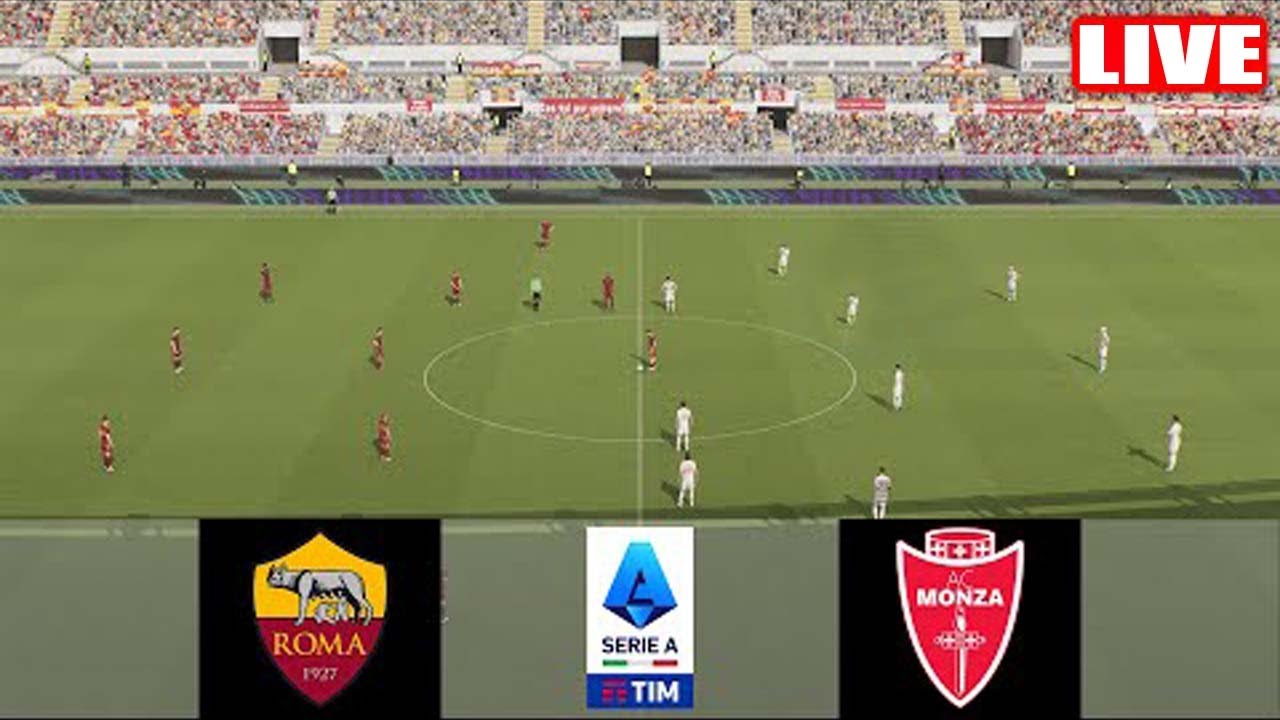 🔥AS Roma vs Monza LIVE | Serie A Round 26 | Stadio Olimpico Showdown ...
