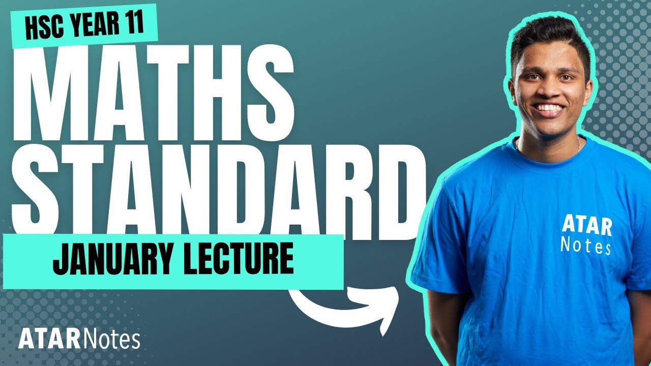 HSC Year 11 Maths Standard January Lecture - YouTube