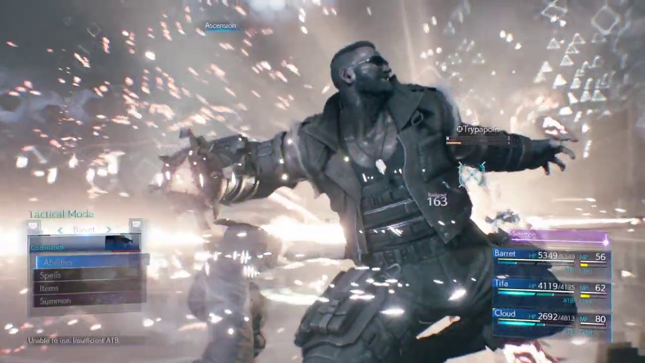 FINAL FANTASY VII REMAKE: Turn-Based Battle 3 - YouTube
