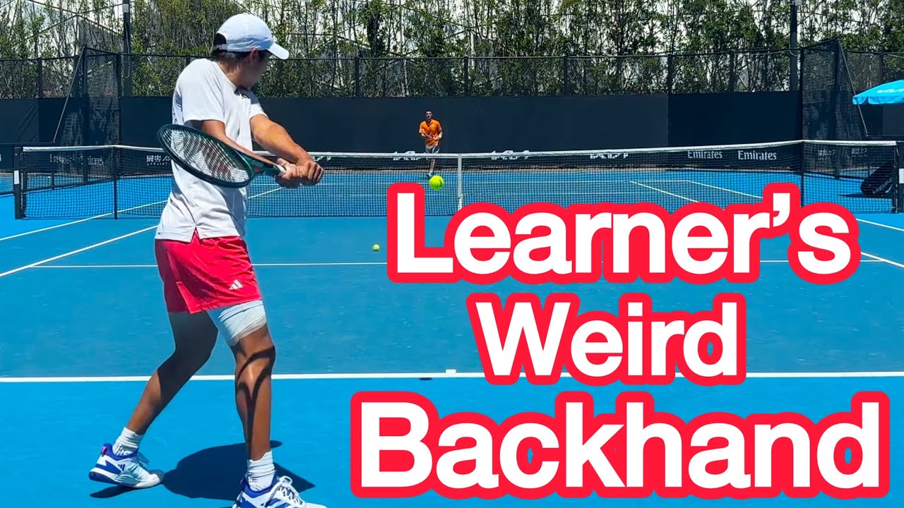 What Is Up With Learner Tien’s Backhand? (Tennis Technique Analysis ...