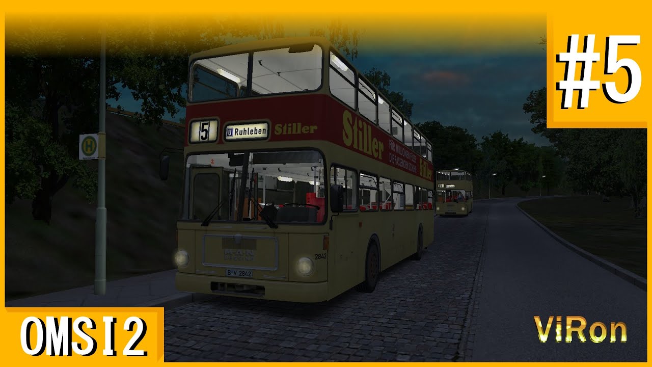 B-V 2842 | MAN SD200 "SD77" | Nervenklinik - U Ruhleben \ BVG@5 | OMSI ...