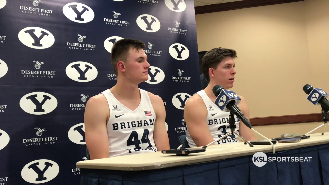 BYU's Dalton Nixon, Connor Harding after 82-57 win over Northwestern ...