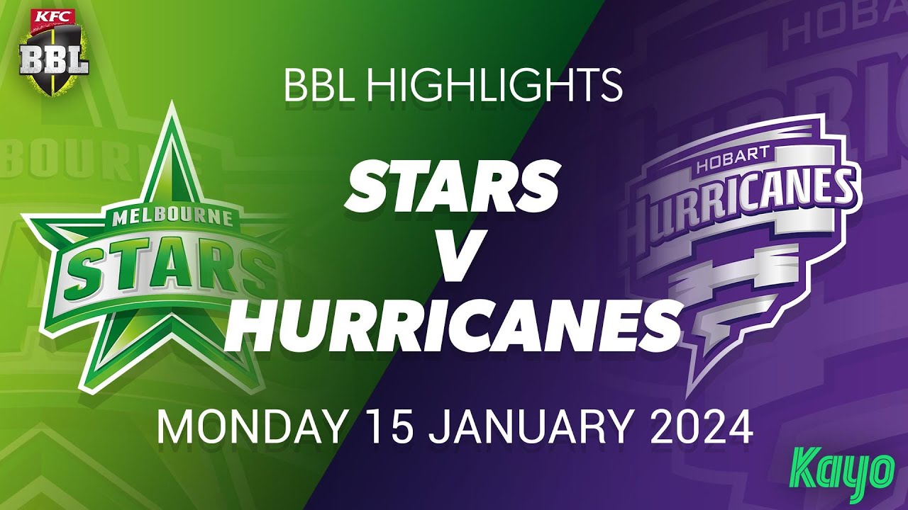 Melbourne Stars vs. Hobart Hurricanes - Match Highlights - YouTube