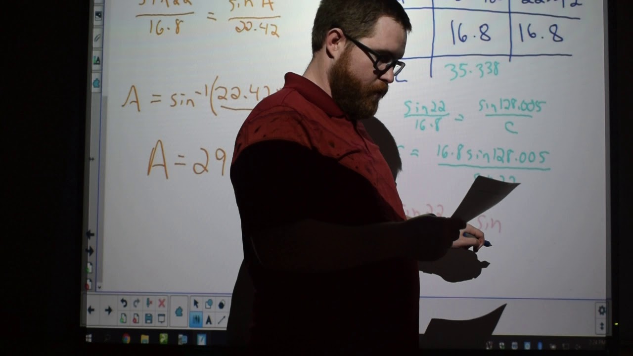 Law of Sines Ambiguous Case, Area Formulas for Triangles - YouTube