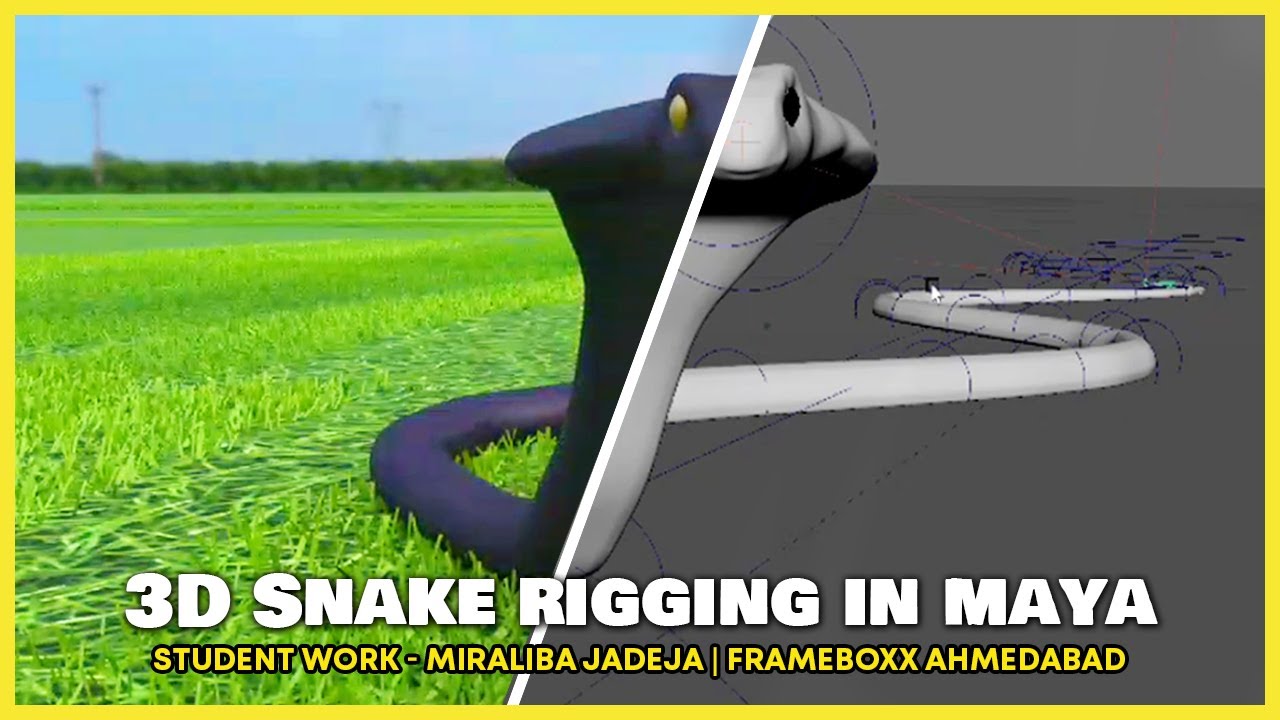 3D Snake Rig in Maya | Student Work- Miraliba Jadeja | Frameboxx ...