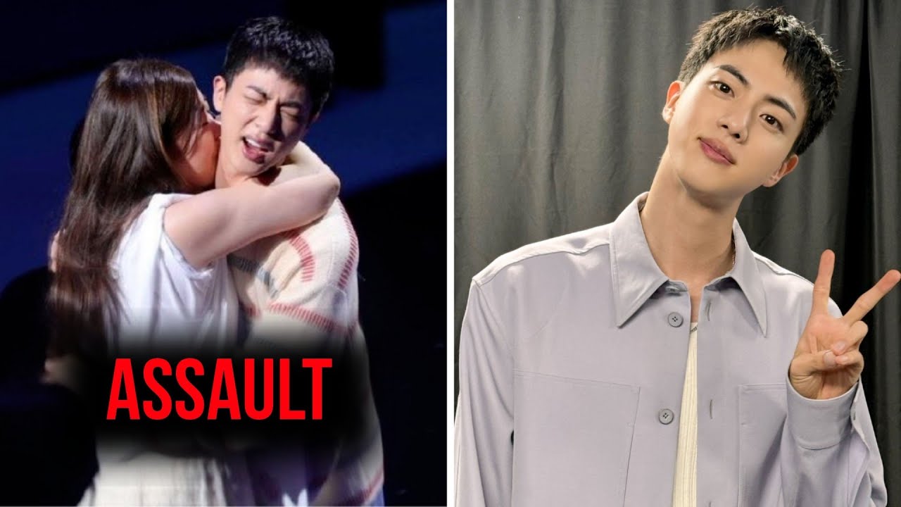 BTS Jin Reaction To Fan Kiss - YouTube