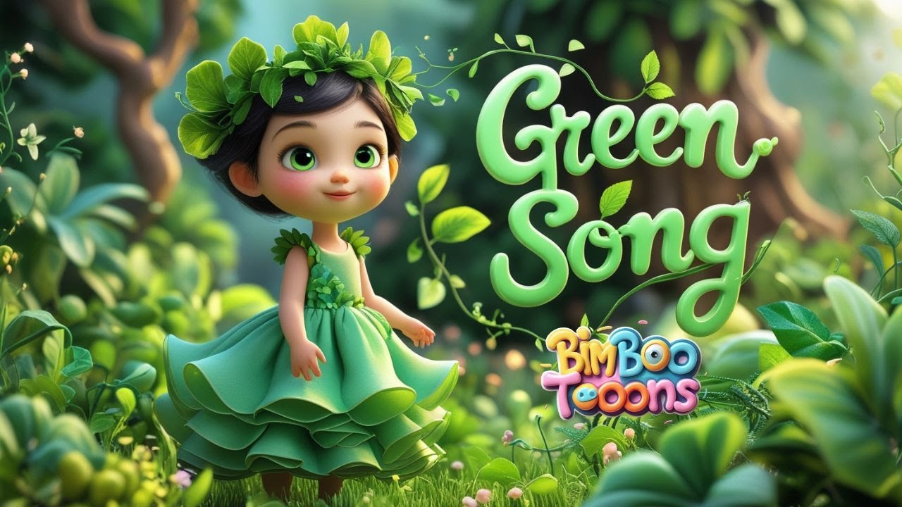 Green song with Baby Leaf princess | learning colors | Preschool ...