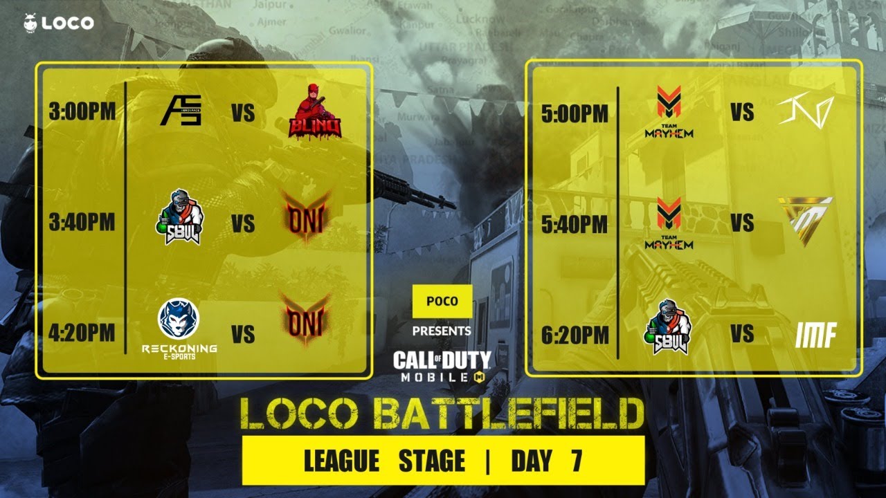 [DAY 7] LOCO Battlefield League Stages | Poco | Battlemania Esports ...