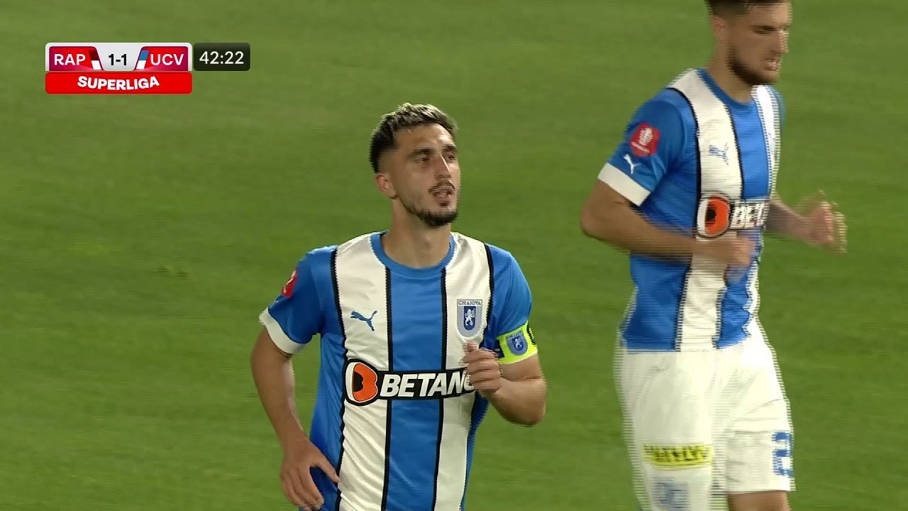 REZUMAT | Rapid - Univ. Craiova 2-3. Oltenii au dat două goluri în 10 ...