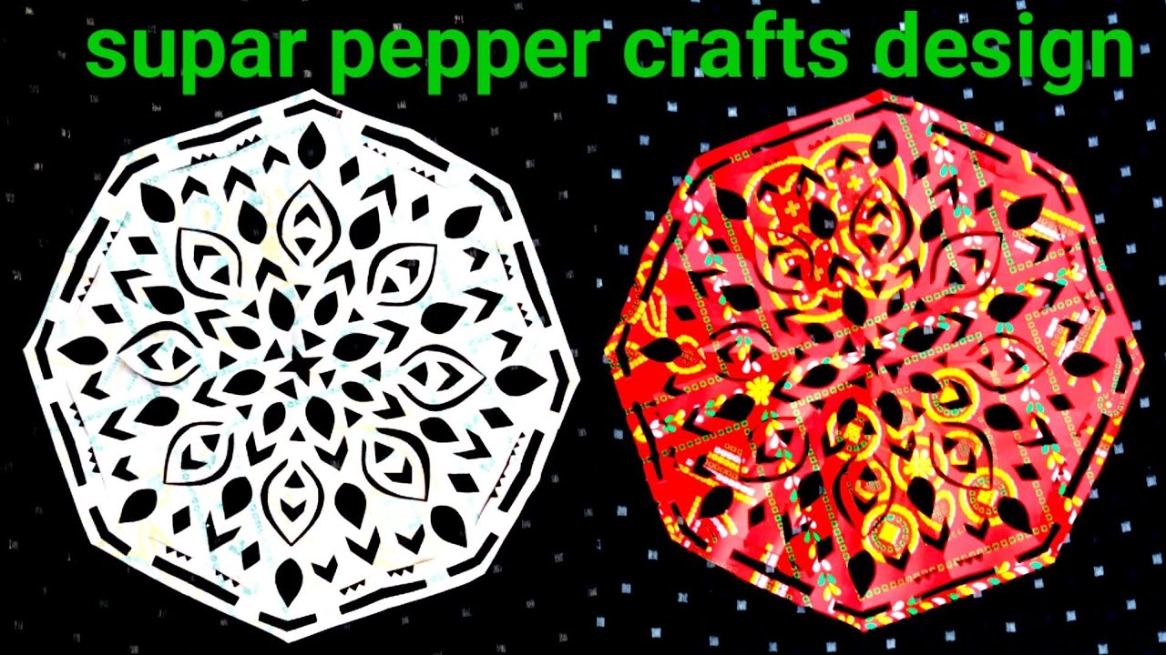 # how to make simple & easy kagaj cutting flowers design पेपर कटिंग से ...