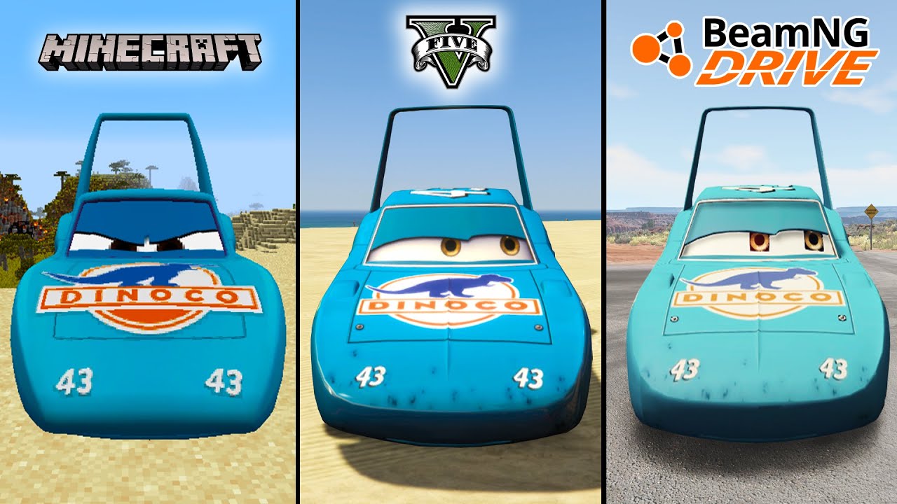 Minecraft King Dinoco VS GTA 5 King Dinoco VS BeamNG Drive King Dinoco ...