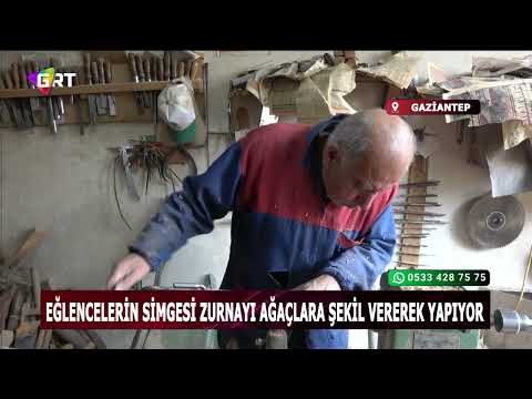 Eğlencelerin simgesi zurnayı 55 yıldır ağaçlara şekil vererek üretiyor