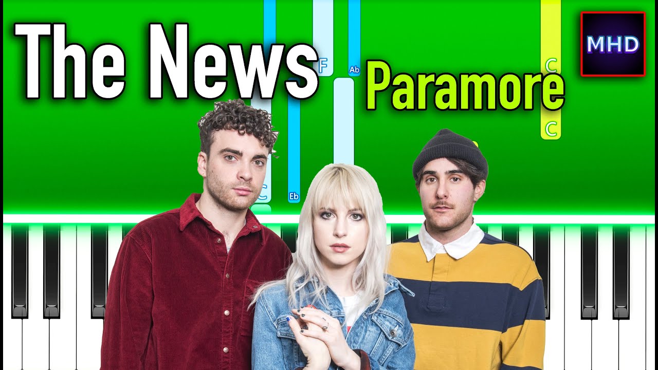 Paramore - The News - Piano Tutorial [EASY BEGINNER] - YouTube