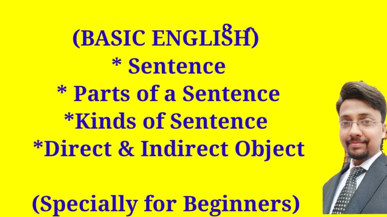 Sentence & Parts of Sentence (Basic English) Specially for Beginners ...