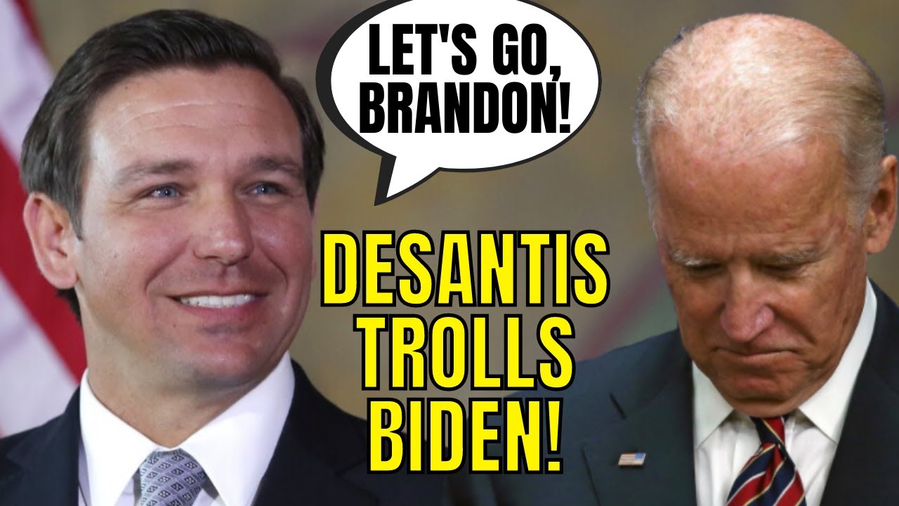 Ron DeSantis TROLLS Joe Biden By Signing Anti-Mandate Bill In Brandon ...