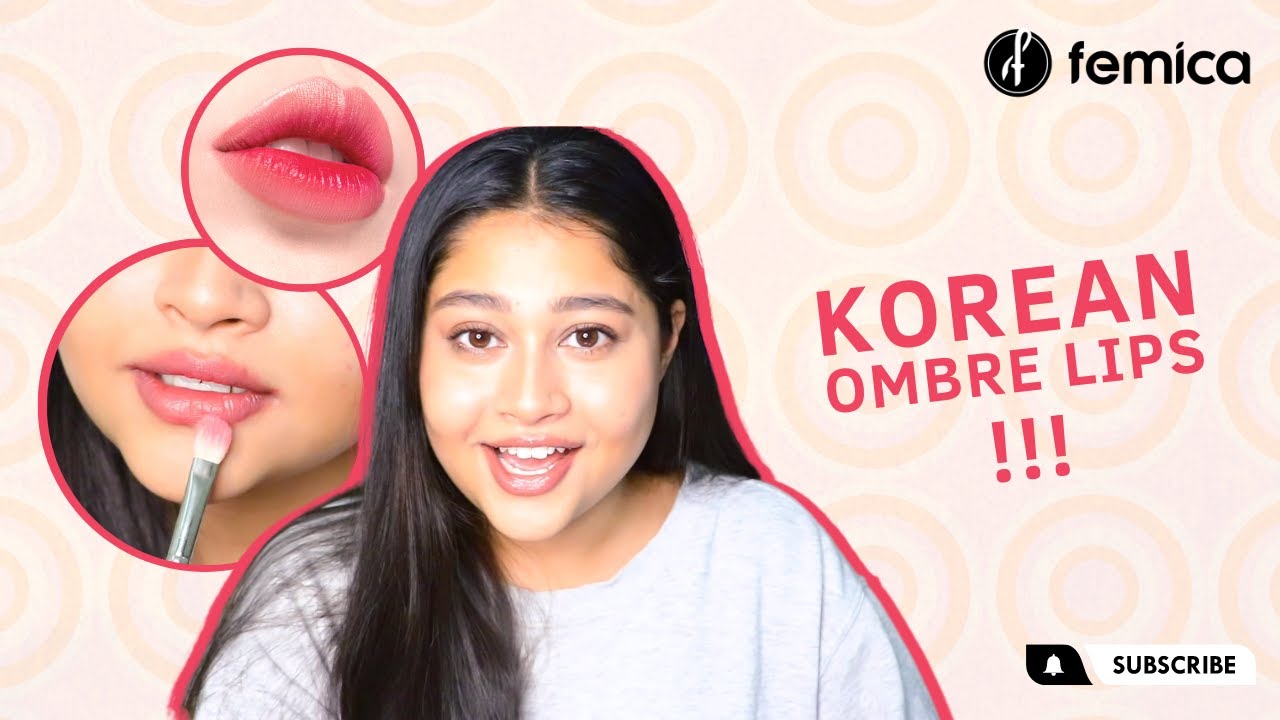 How To Do Korean Gradient Lips In Dewy Style | Femica - YouTube