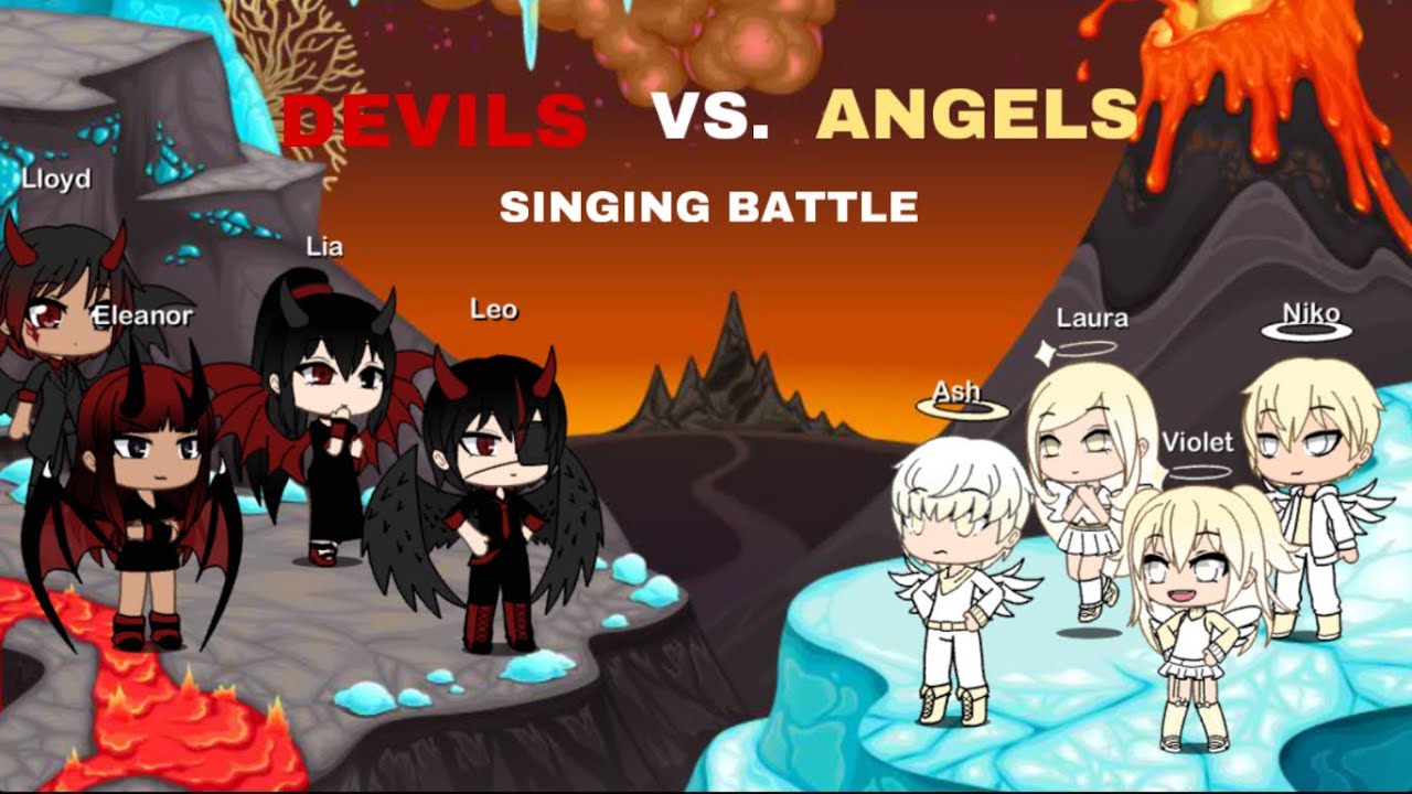 Devils vs. Angels singing battle! |Gacha life| - YouTube