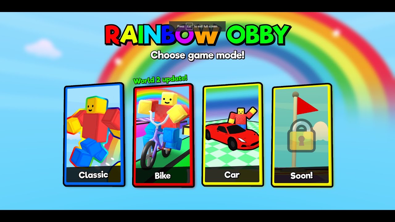 Rainbow Obby: Climb, Jump, and Conquer the Ultimate Obstacle Course ...