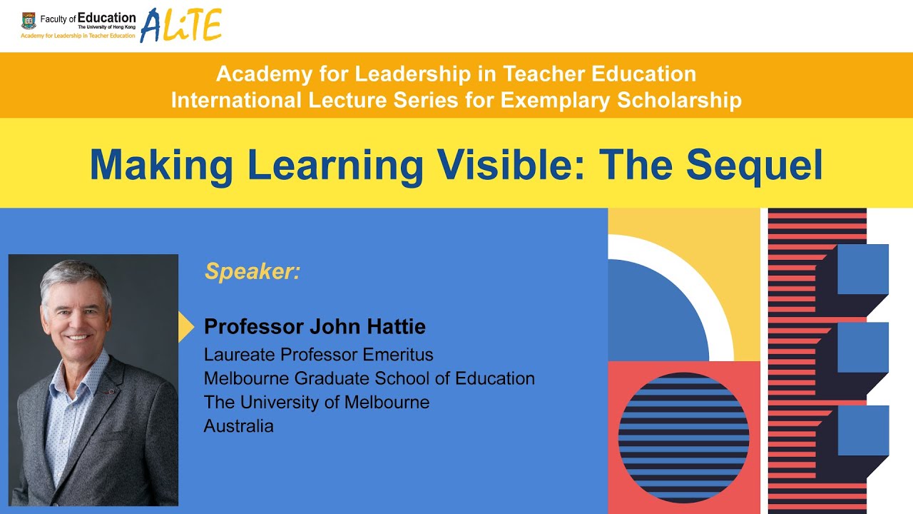 ALiTE International Webinar by Professor John Hattie - YouTube