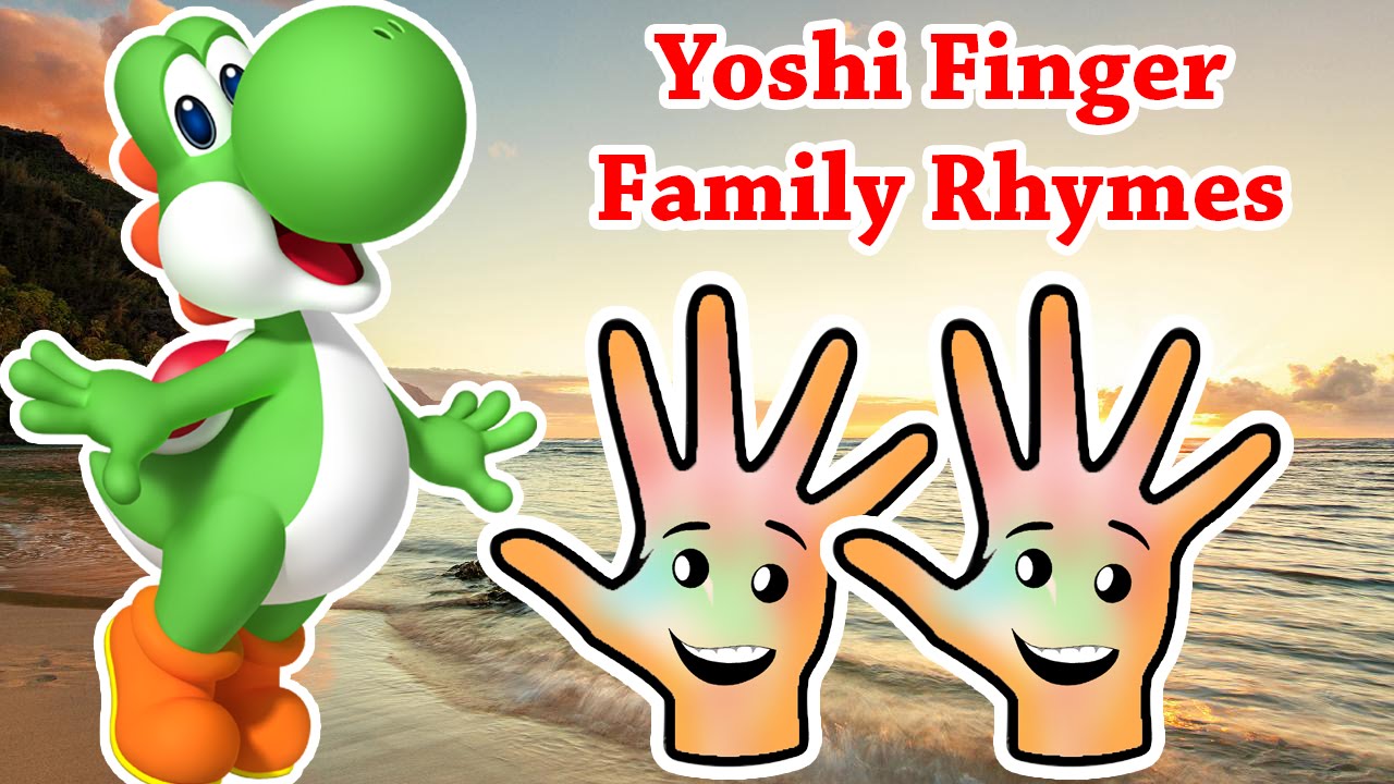 Animated Cartoon Yoshi Finger Family Rhymes For Children | FINGER ...