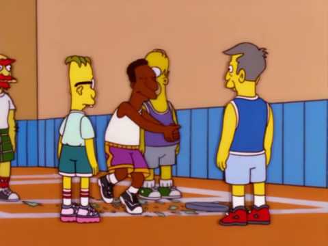 Los Simpsons equipo de basquet - YouTube