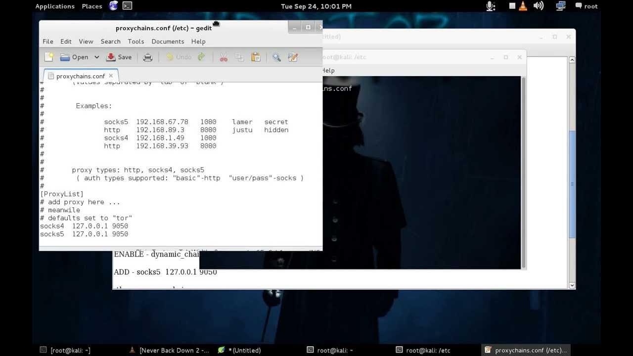 tor with proxychains use in kali linux tutorial - YouTube