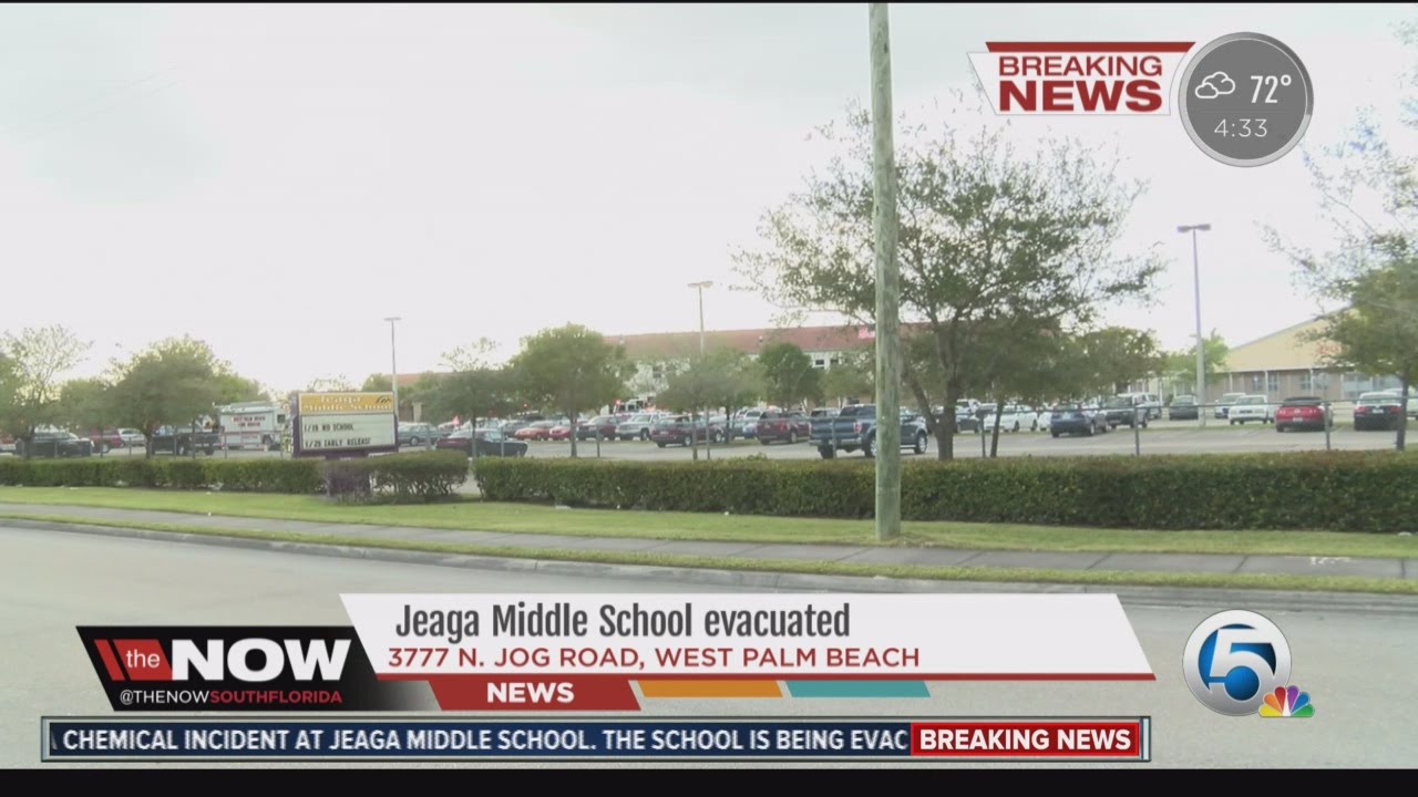 Jeaga Middle School evacuated - YouTube