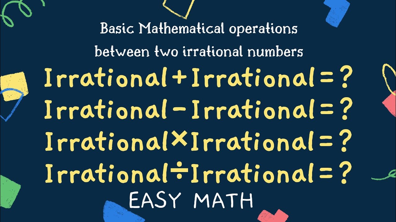 Closure property of irrational numbers| अपरिमेय संख्याओं का संवरक नियम ...
