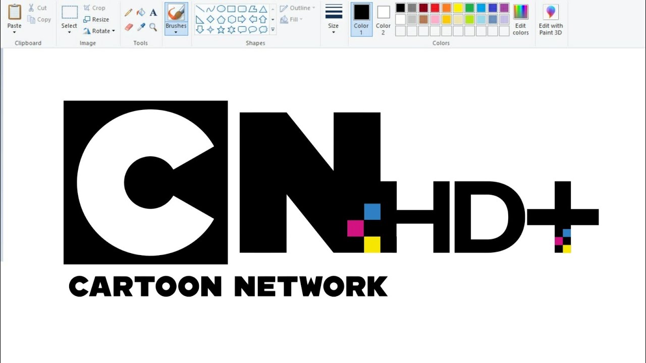 How to draw Cartoon Network HD+ Logo | Cartoon Network Logo Drawing ...