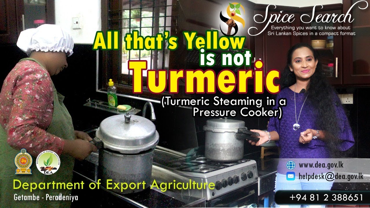How to steam Turmeric in a pressure cooker - YouTube