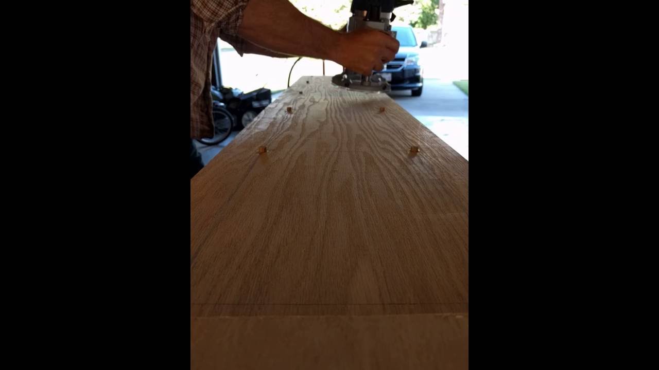 Flush cut wood plugs with router - YouTube