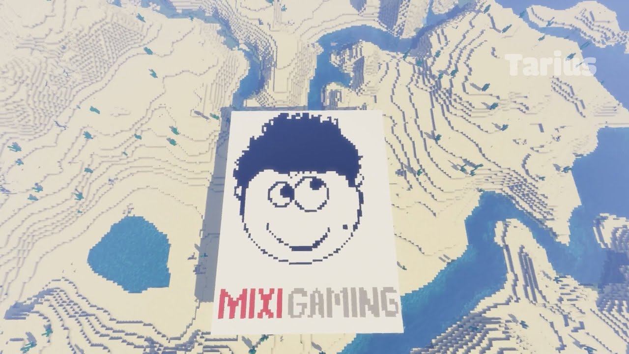 Vẽ Logo chú Độ Mixigaming trong Minecraft | Mixigaming Logo - YouTube