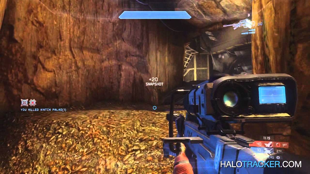 Halo 4: Cross Map Sniper Snapshot whilst going over Mancannon on Exile ...